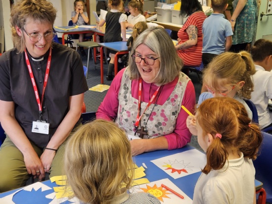 Christ Church First School - Bishop Ruth visits school